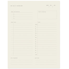 Daily Overview Notepad | Ramona & Ruth