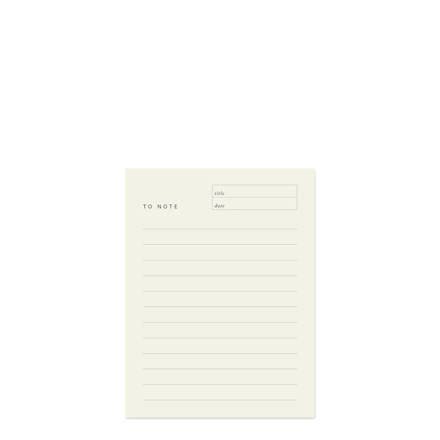 To Note Block Notepad | Ramona & Ruth