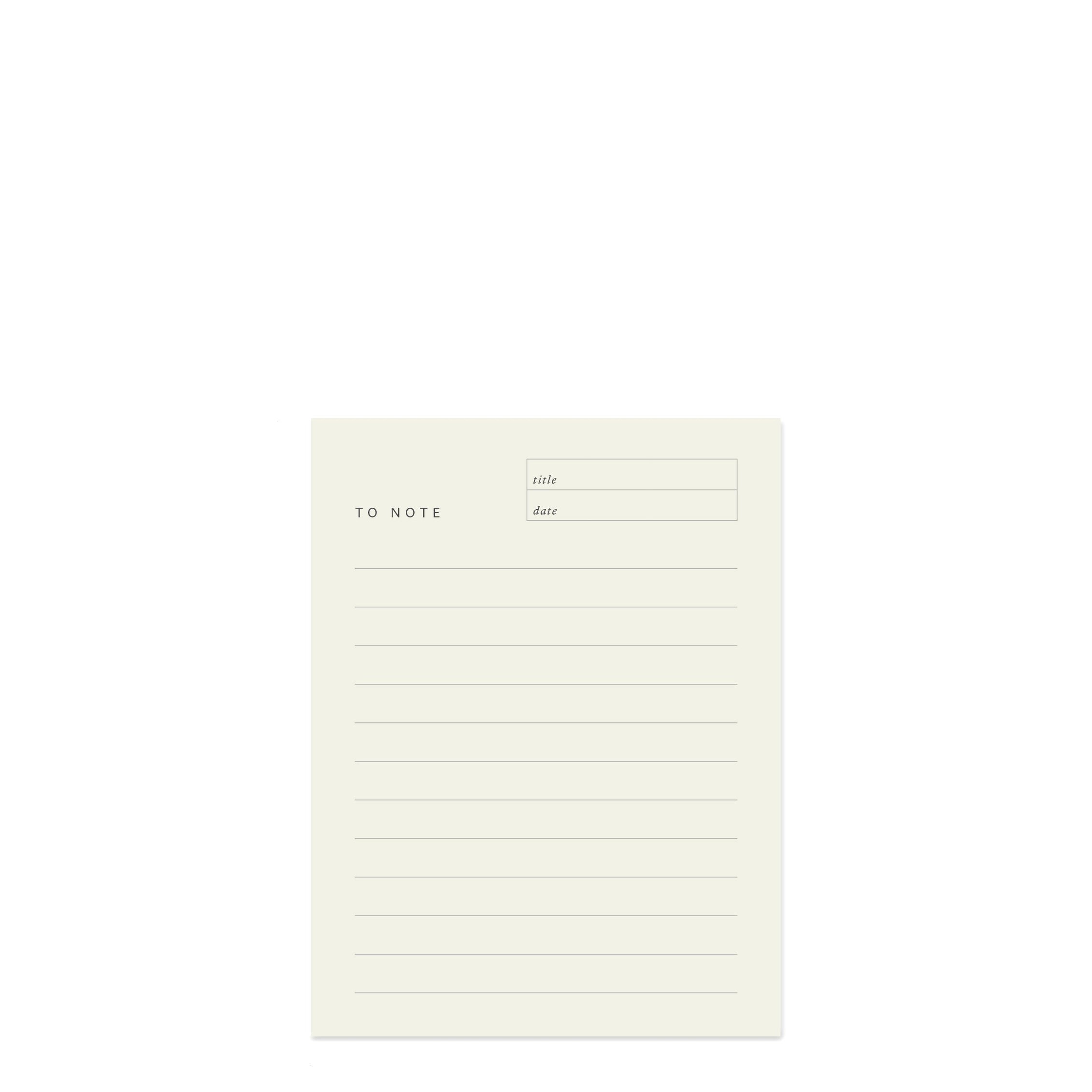 To Note Block Notepad | Ramona & Ruth