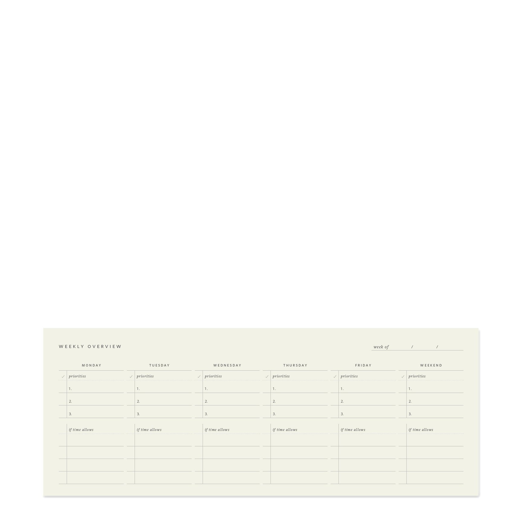 Weekly Keyboard Planner Deskpad | Ramona & Ruth